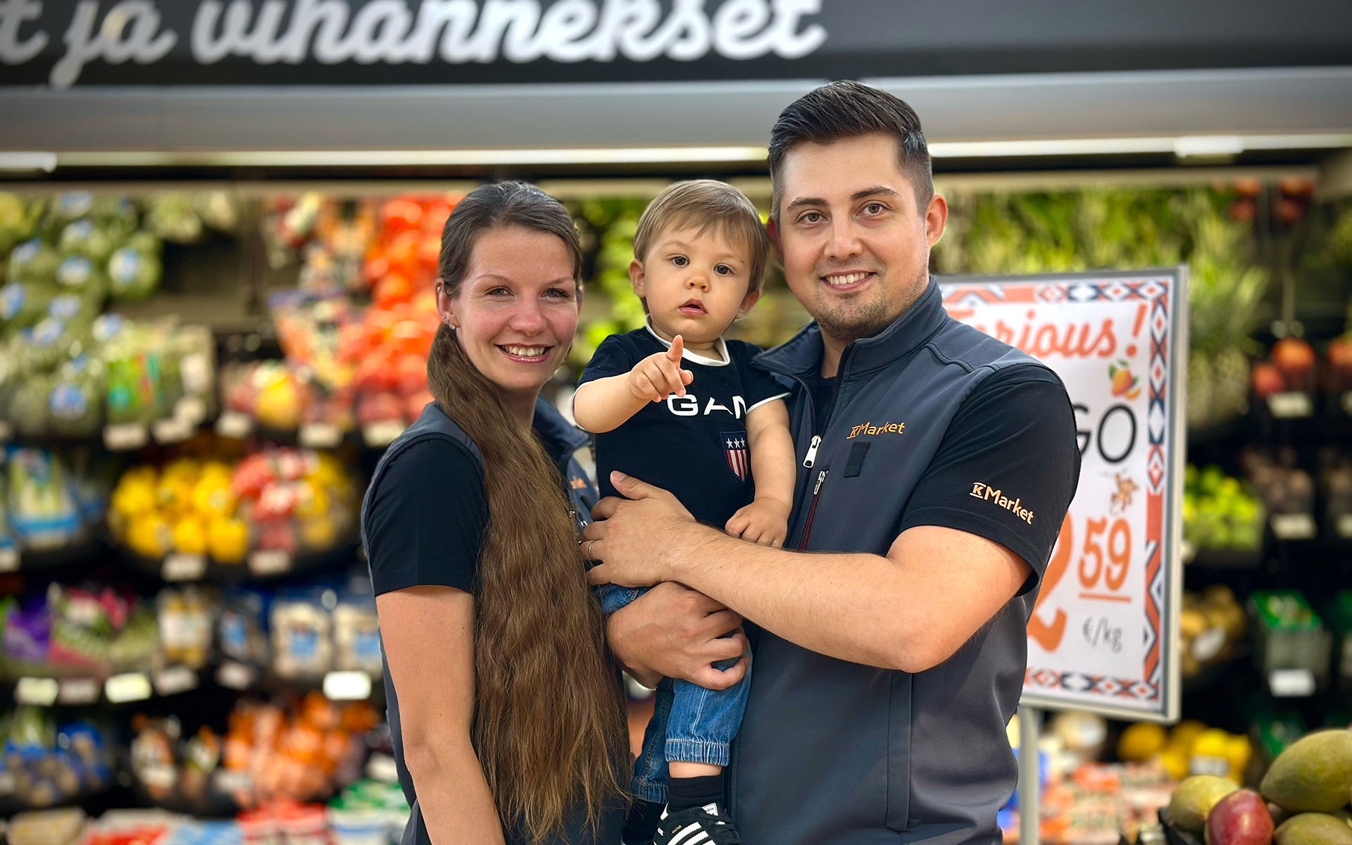 Juulia ja Tuomo Salminen ovat Riihimäen K-Market Otson uudet kauppiaat ...